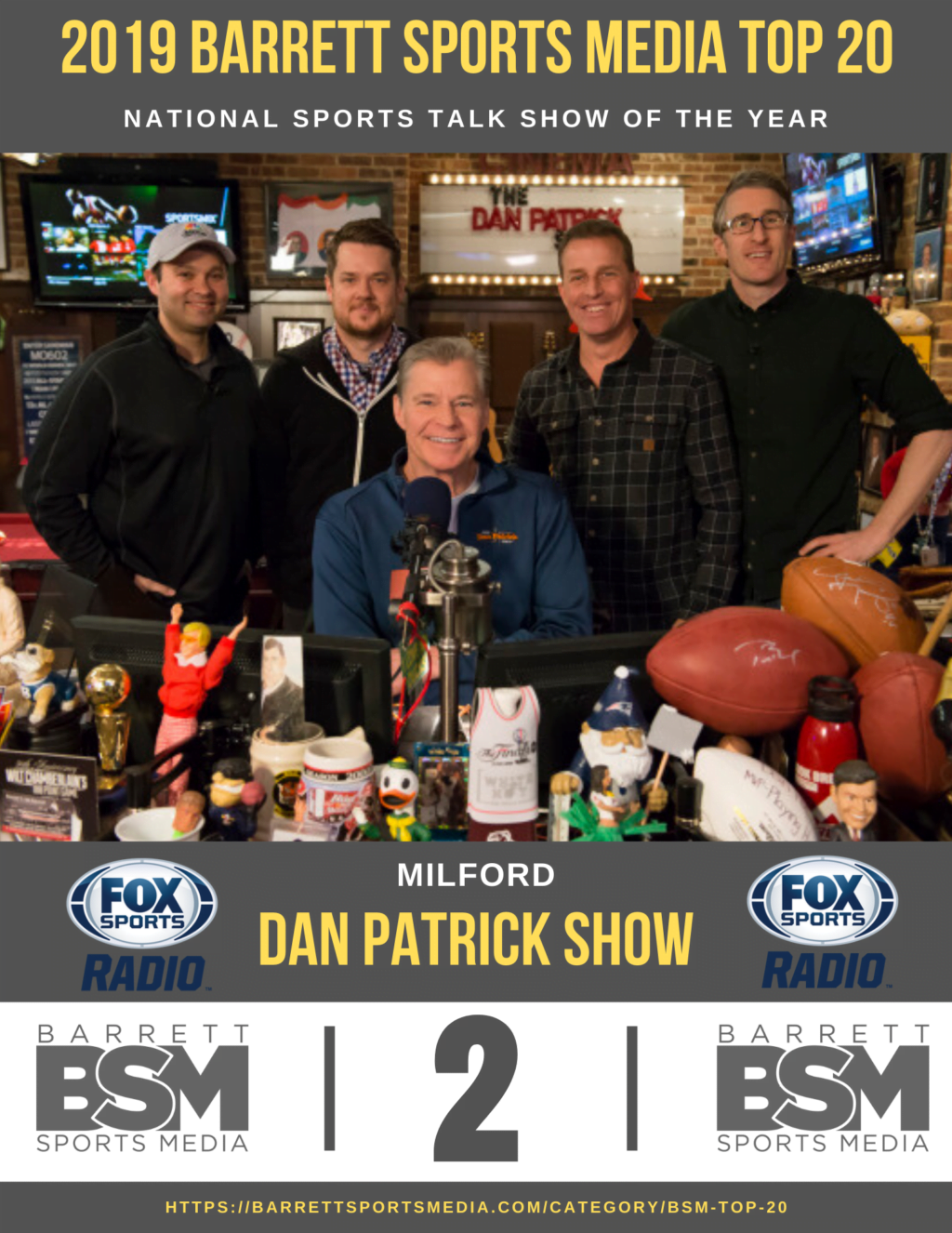 BSM's Top 20 National Sports Talk Shows of 2019 - Barrett Media