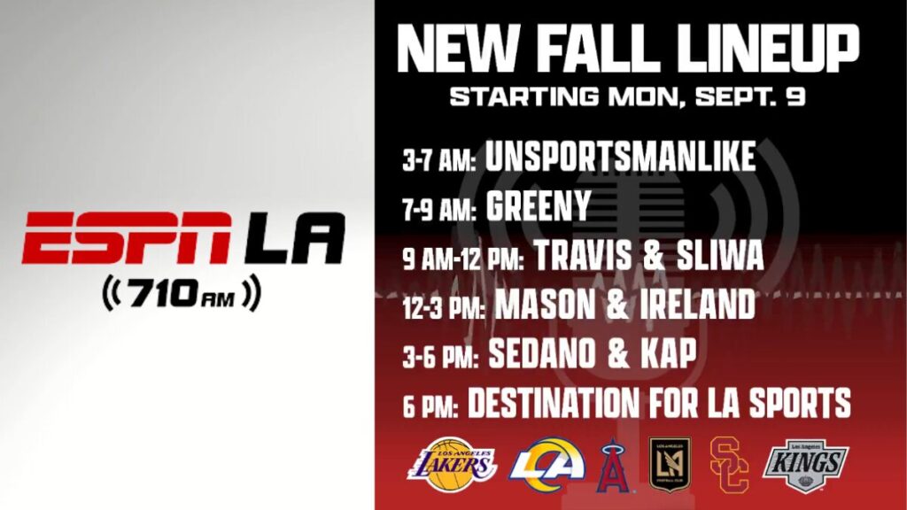 ESPN LA 710 Announces New Fall Lineup | Barrett Media