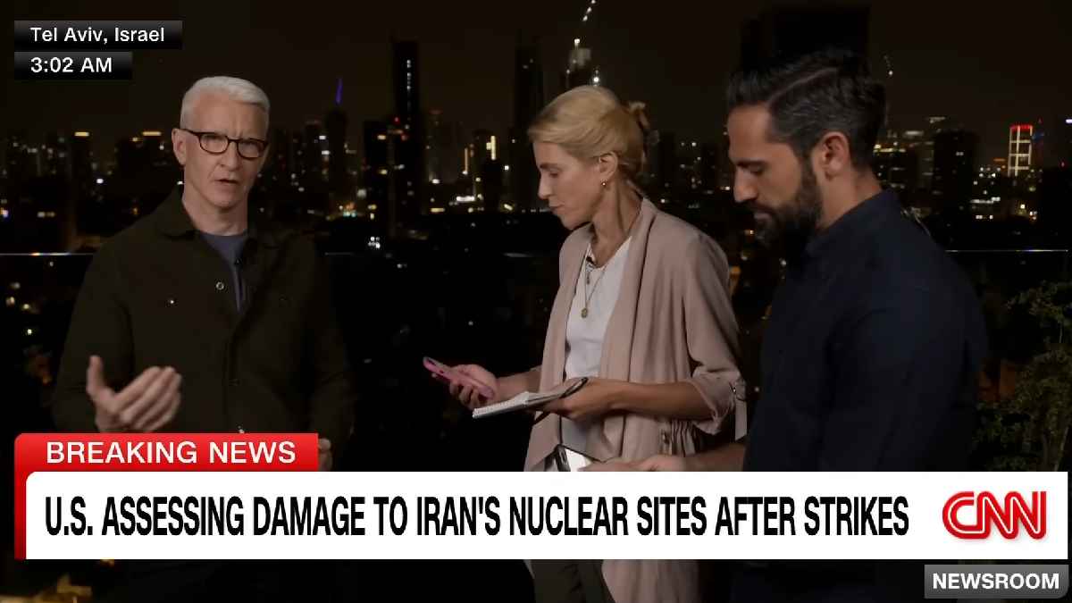 Anderson Cooper Evacuated From CNN Set in Israel as Missile Sirens ...