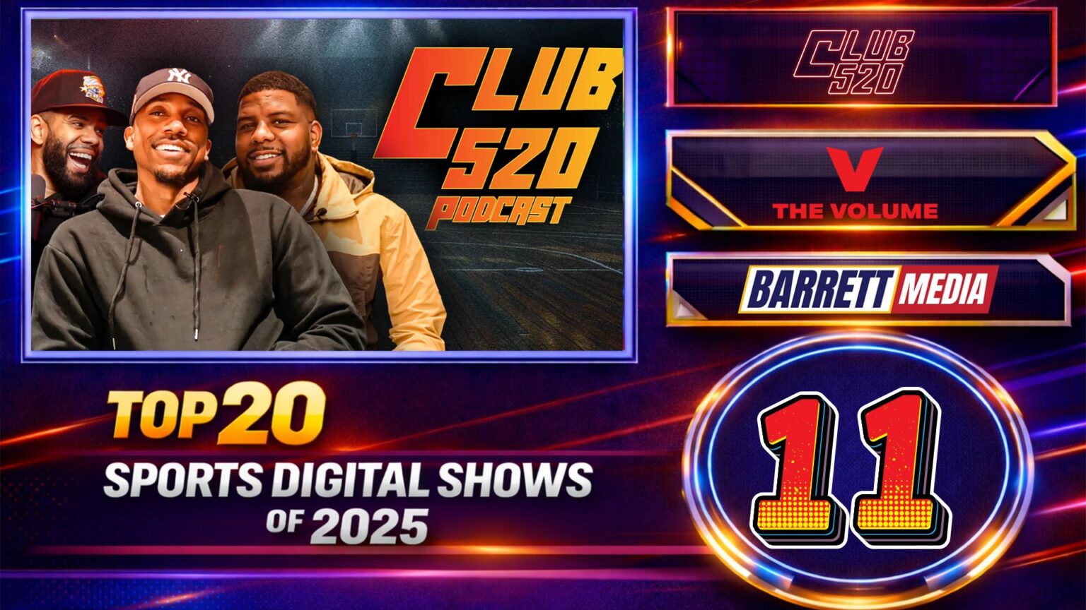 Barrett Media's Top 20 Sports Digital Shows of 2025 - Barrett Media