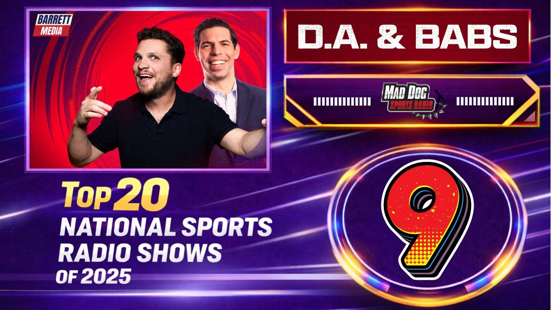 Barrett Media's Top 20 National Sports Radio Shows of 2025 - Barrett Media