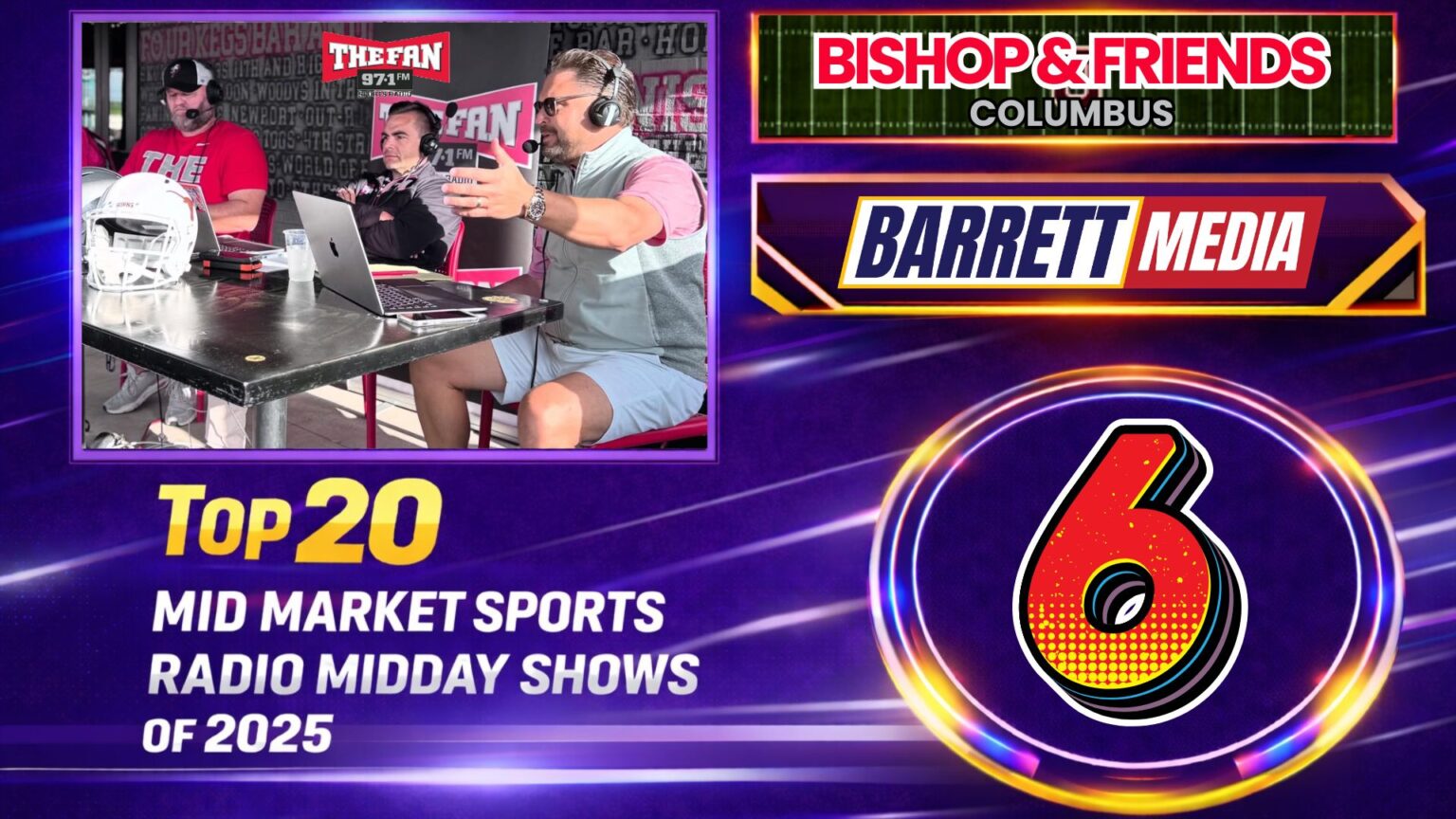 Barrett Media's Top 20 Sports Radio Mid Market Midday Shows of 2025 ...