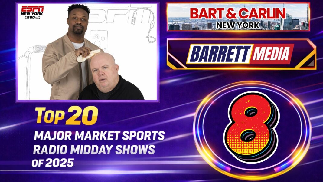 Barrett Media's Top 20 Major Market Sports Radio Midday Shows of 2025 ...